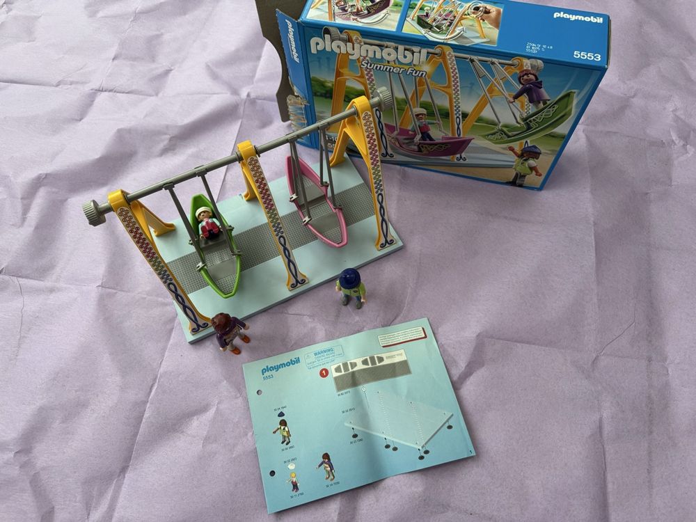 Playmobil 5553 Sommer Schiffschaukel mit Figuren, komplett (Gebraucht ...