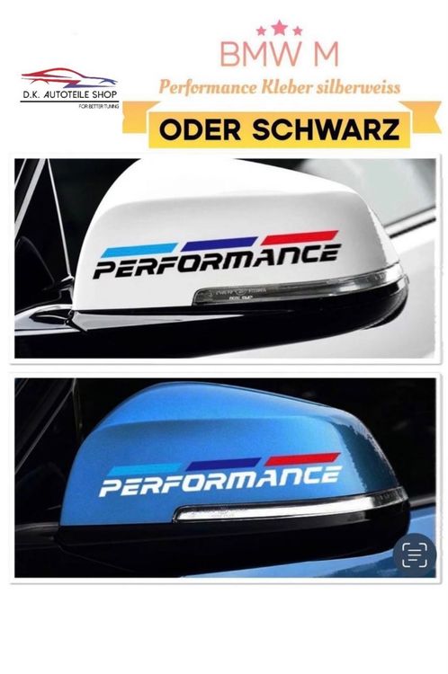 BMW M Performance Logo Kleber in Silberweiss/schwarz Neu | Acheter sur ...