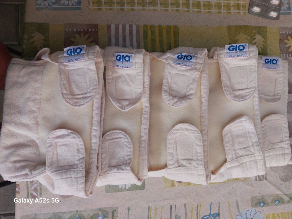 Waschbare Windeln 24x aus Baumwolle+Auslaufschutz-95 Grad wb | Kaufen ...