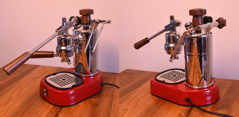 La Pavoni Professional, rot mit Holz (Gebraucht) in Zürich für CHF 555. ...