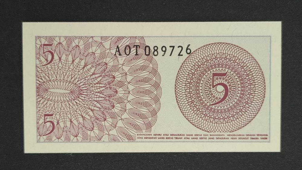 Indonesien - Banknote - 5 Lima Sen 1964 | Kaufen auf Ricardo