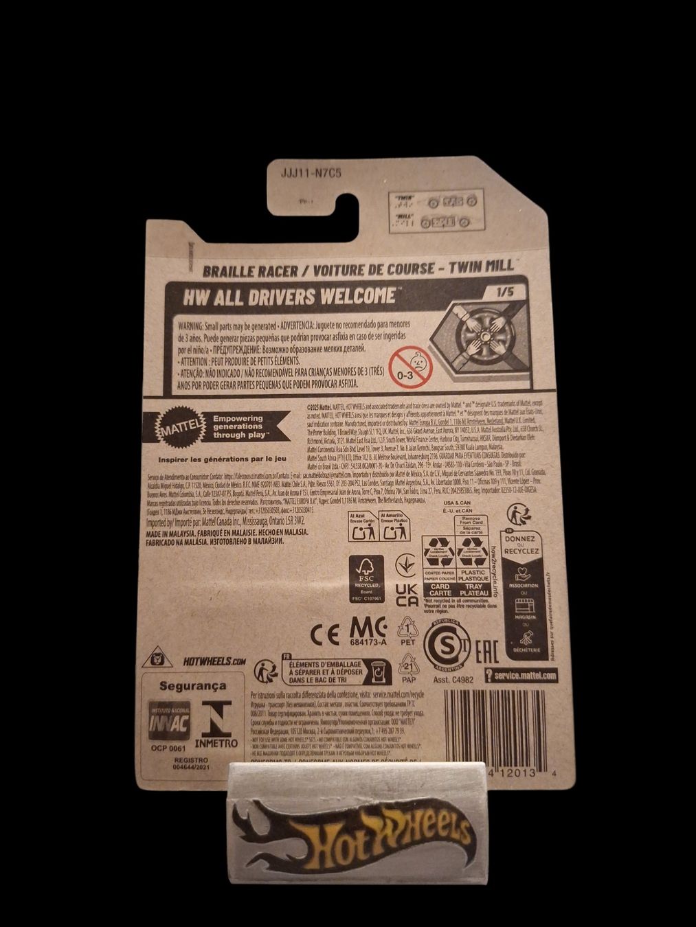 HW All Drivers Welcome 2026 Braille Racer - Twin Mill 1/5 L (Neu und ...