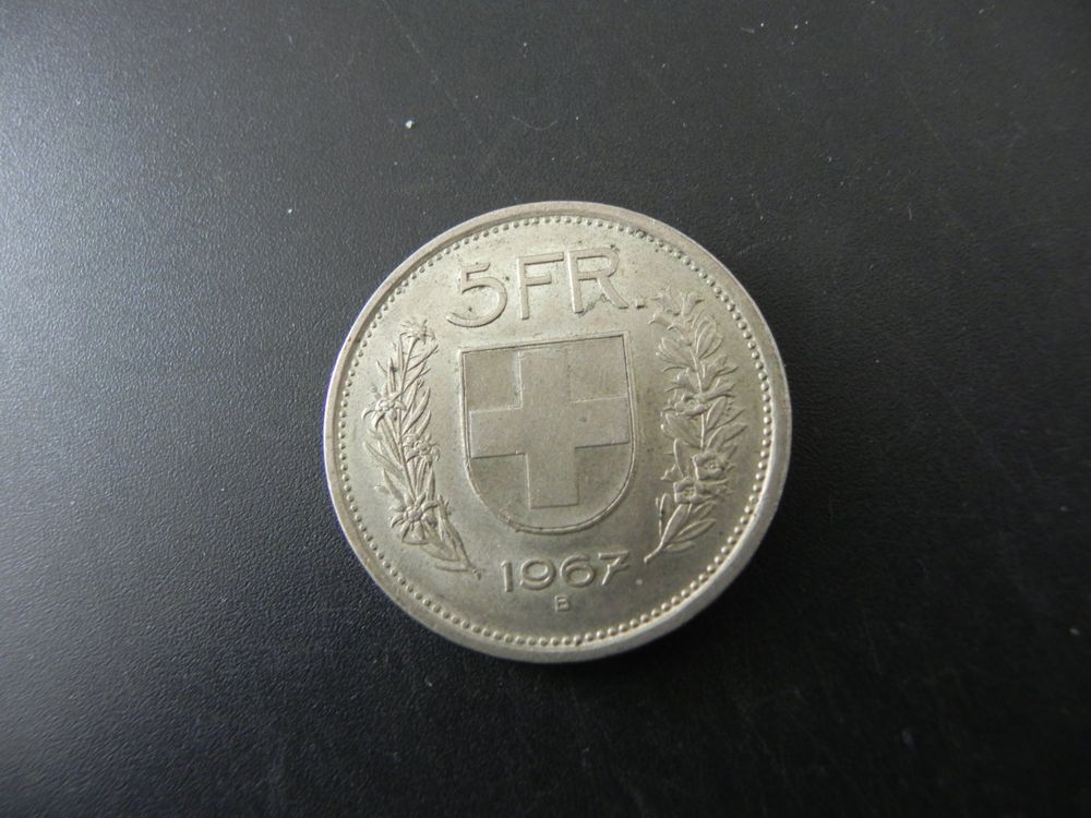 Schweiz 5 Franken 1967 B Silber (Gebraucht) in Biel/Bienne für CHF 9.4 – mit Lieferung auf ...