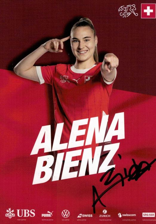 Alena Bienz Autogramm original handsigniert Schweiz 2025 (1) (Neu ...