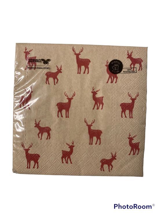 20 Servietten Weihnachten 33x33cm | Kaufen auf Ricardo
