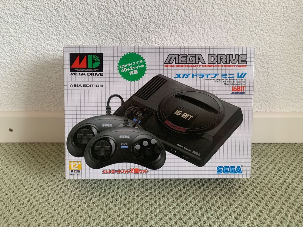 SEGA Mega Drive Mini (Asia Edition) in Sammlerzustand (Neu (gemäss ...
