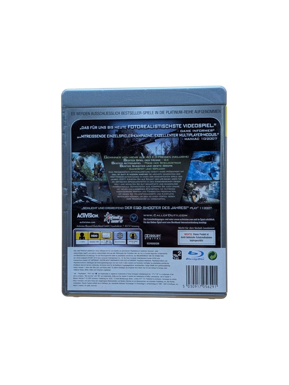 Call of Duty 4: Modern Warfare PlayStation 3 (PS3) (Gebraucht) in Domat ...