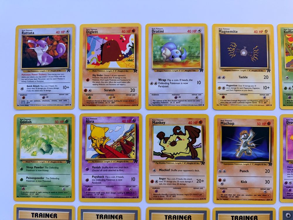 Team Rocket 20 Pokémon Karten Bundle WOTC 2000 Vintage (Gebraucht) in ...