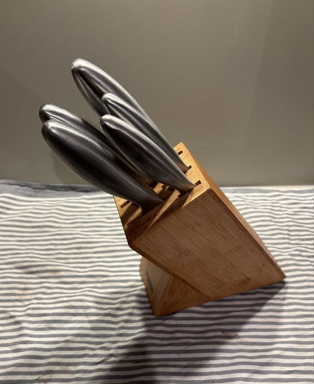 Messerblock + 6 Messer Edelstahl / Thomas by rosenthal group (Gebraucht ...