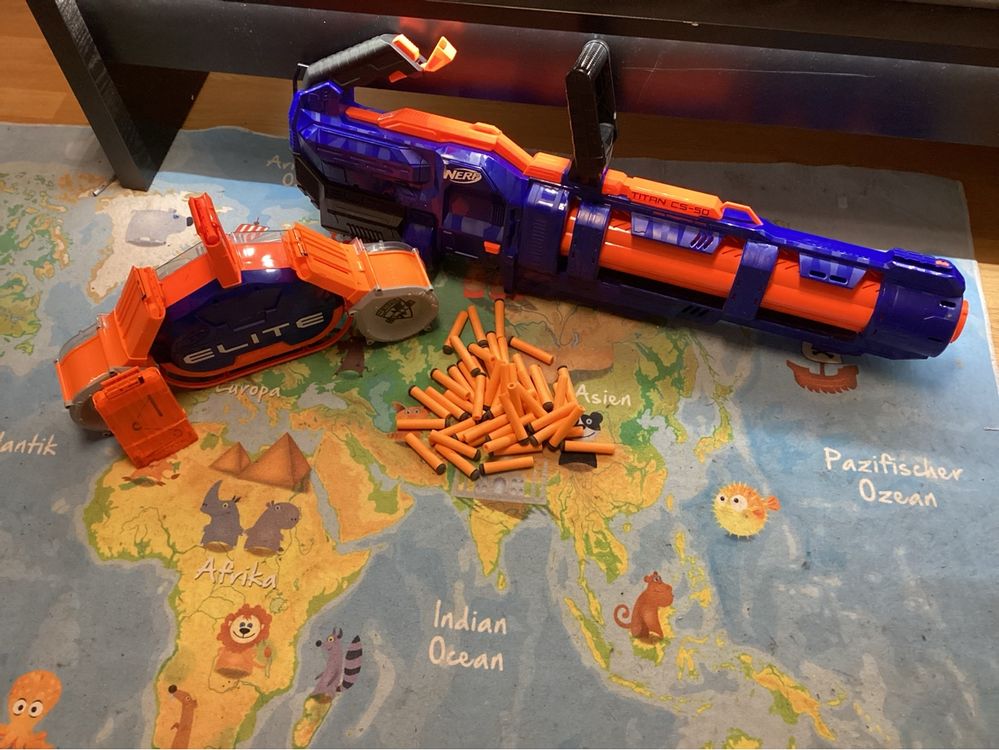 Nerf Titan CS-50, voll funktionstüchtig, mit Munition! (Gebraucht) in ...