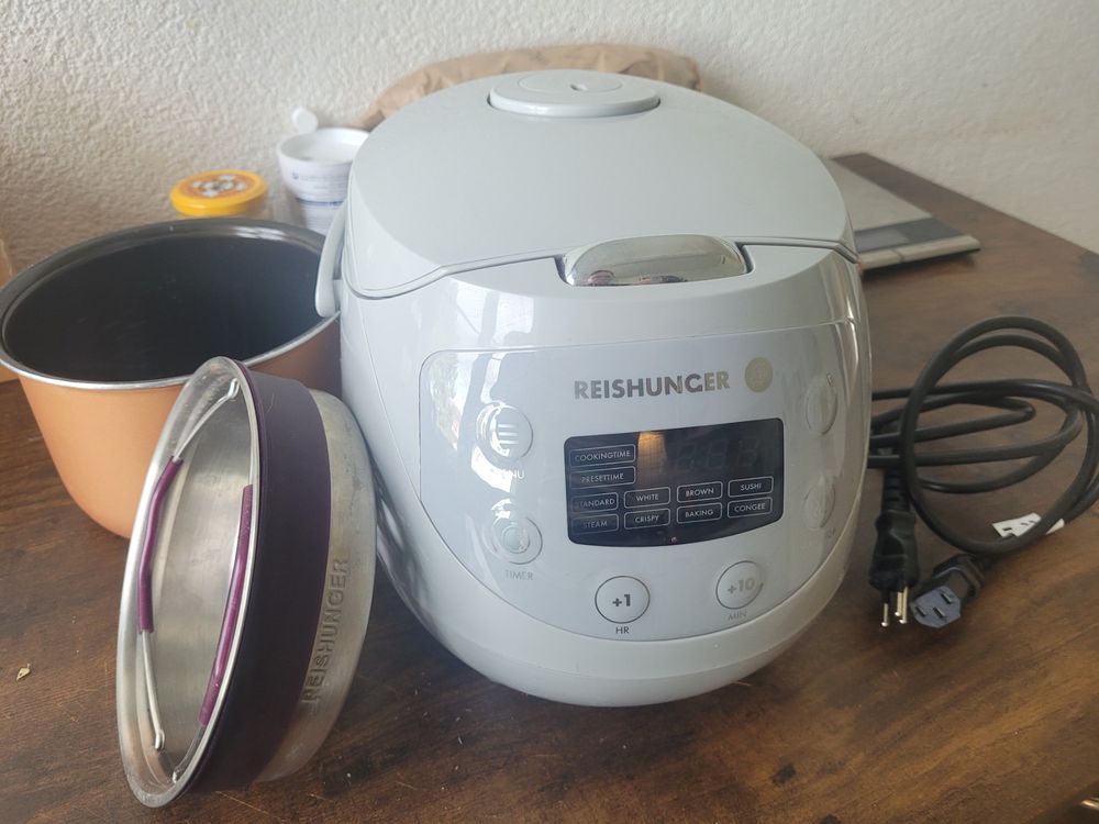 REISHUNGER Digitaler Mini Reiskocher + Edelstahldämpfeinsatz (Gebraucht ...