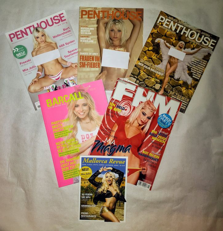 MIA JULIA MAGMA MAGAZINE ** PENTHOUSE ** FHM ** MALLORCA | Acheter sur Ricardo