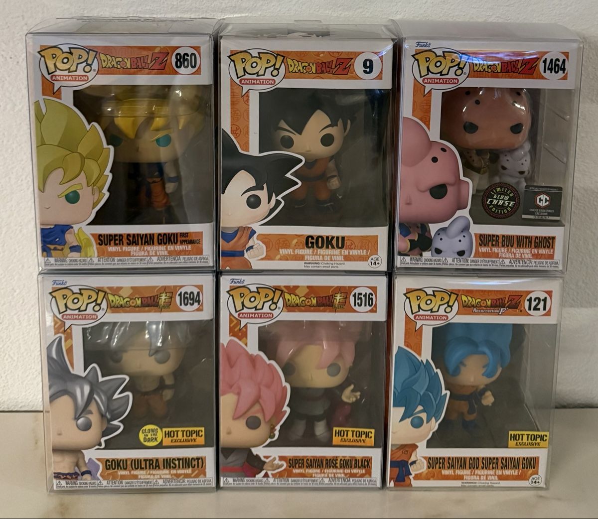 Funko DBZ 🌟 Goku & Buu 🌟 Hot Topic, Chase, Chalice, GITD (Gebraucht) in ...
