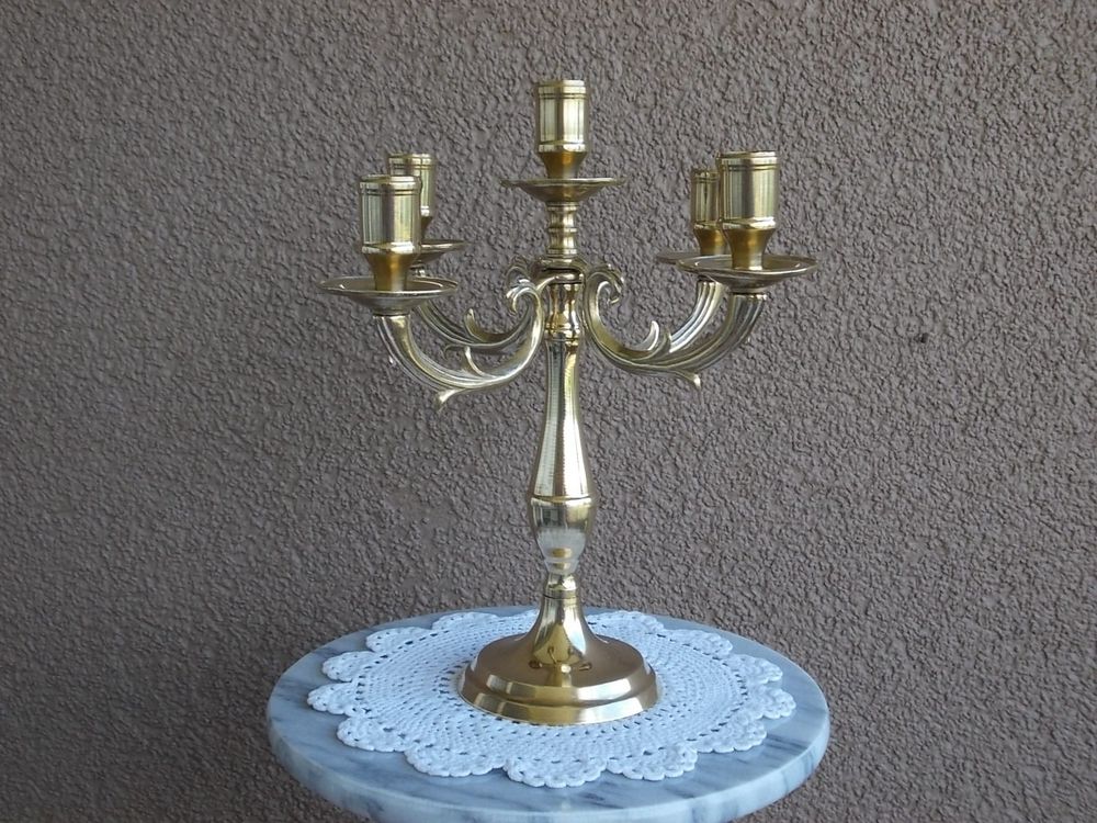 Alter 27cm 5 flammiger Messing Kerzenständer 50er/60er Jahre (Gebraucht) in Ostermundigen für ...