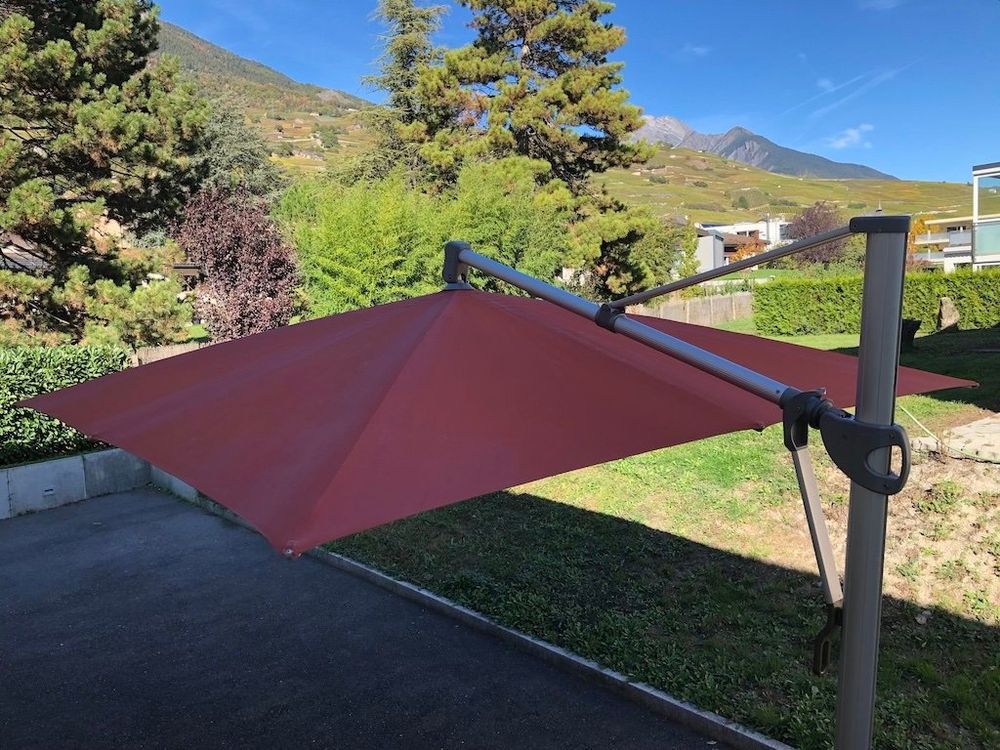 Parasol GLATZ SOMBRANO - 360° - carré (300cm x 300cm) (Gebraucht) in Vétroz für CHF 610 – nur ...