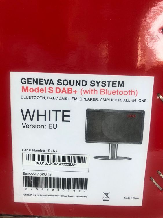 GENEVA SOUND SYSTEM MODEL S DAB+ (with Bluetooth) WHITE | Kaufen auf ...