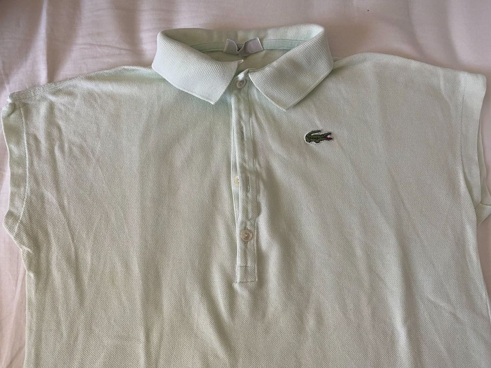 Lacoste Poloshirt, hell grün, ohne Arm, Gr. 38/40 | Kaufen auf Ricardo