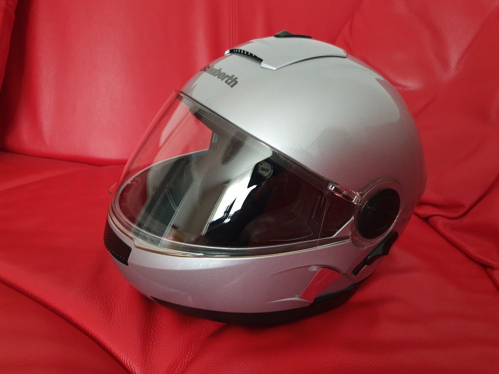 Motorradhelm Schuberth C2 silber, Grösse 56/57 | Kaufen auf Ricardo