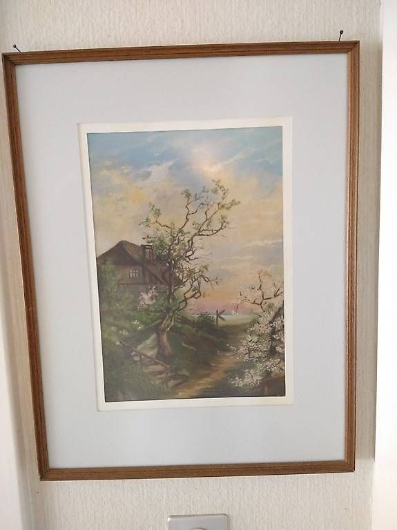 Bild Haus mit Baum, gem. Fotos, gerahmt, sehr guter Zustand (Neu ...