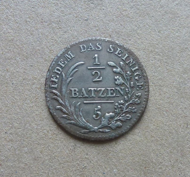 Appenzell ++ 1/2 Batzen 1816, gute Erhaltung (Gebraucht) in Walkringen für CHF 40 – mit ...