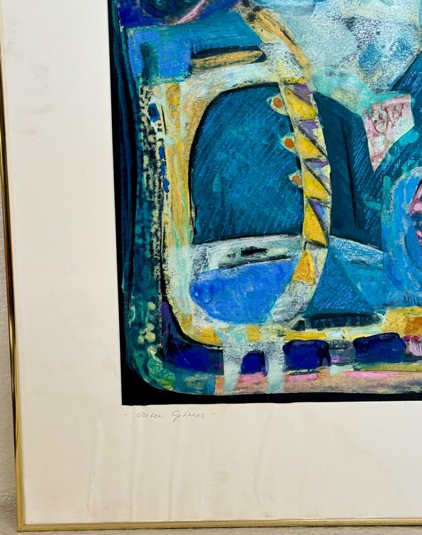 Annegret Wolf Rice Grosse Abstrakte Gouache | Kaufen auf Ricardo