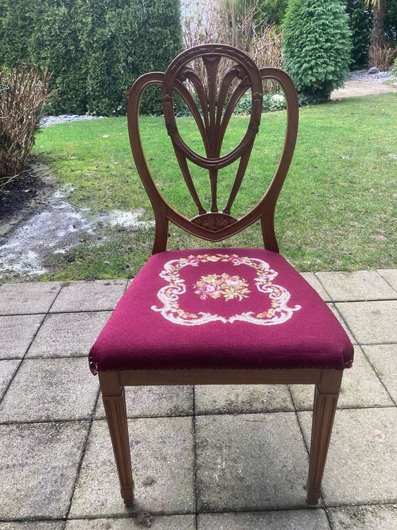 Vintage Prince of Wales Stuhl mit Gobelinstickereien (Gebraucht) in Stäfa für CHF 10 – nur ...
