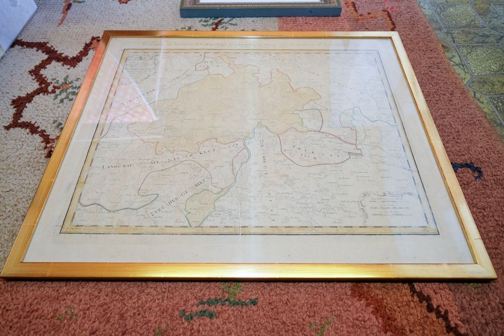 Antike Landkarte Region Schaffhausen (Kupferstich 1753) (Gebraucht) in Widnau für CHF 32 – mit ...