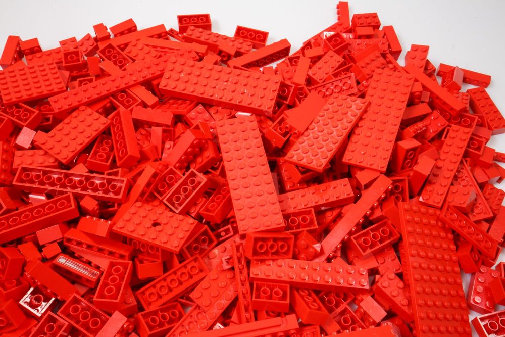 1.5 kg - LEGO Basic Steine und Platten in rot (Gebraucht) in für CHF 33 ...