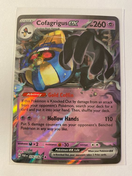 Pokemon Cofagrigus EX 076/182 Paradox Rift EN (Neu (gemäss Beschreibung ...
