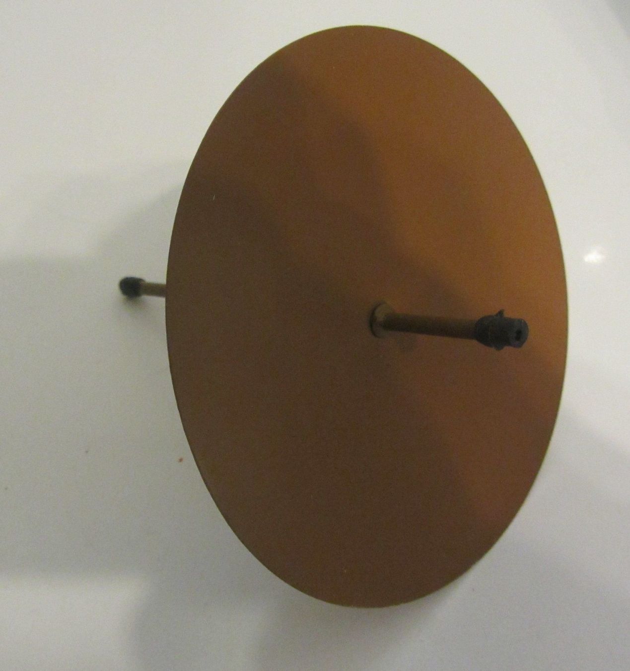 8 grosse Kerzenteller zum Stecken, braun, 10 cm (Neu und ...