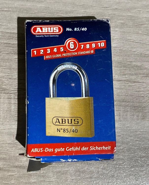 Abus Messing-Hangschloss Ausführung 85/40 NEU (Neu und originalverpackt) in Kleindöttingen für ...