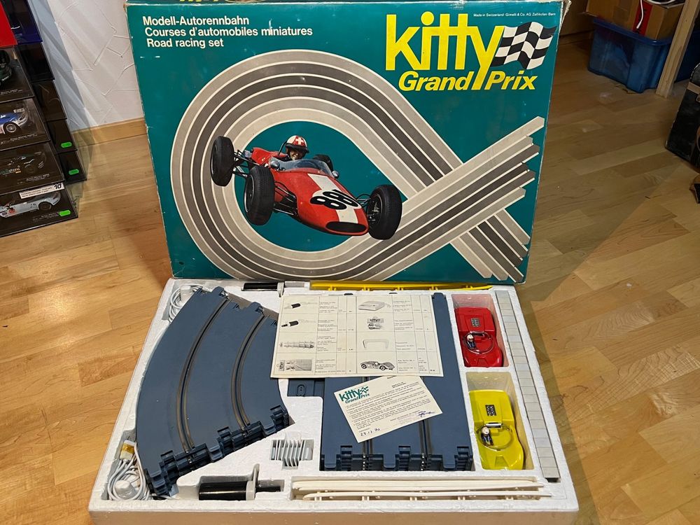 KITTY Grand Prix Rennbahn Autorennbahn 1:24 - 70ziger Jahre | Kaufen ...