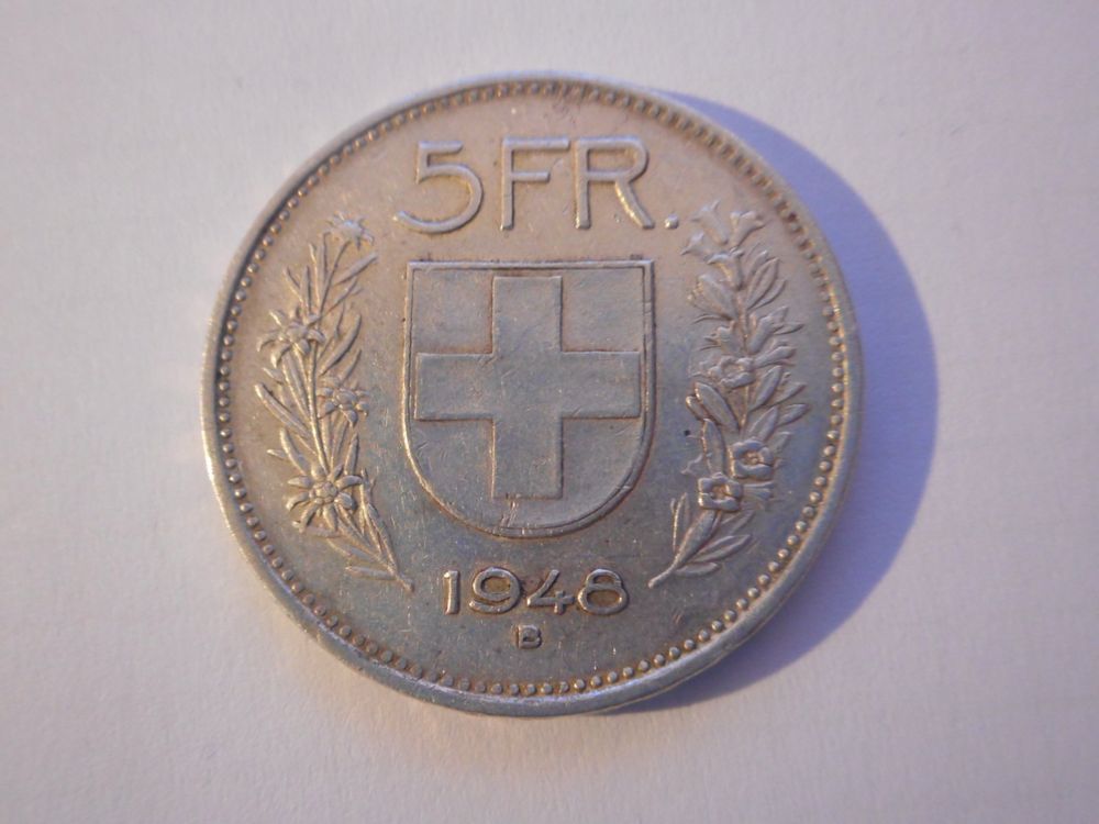 5 Fr. 1948 silber | Kaufen auf Ricardo