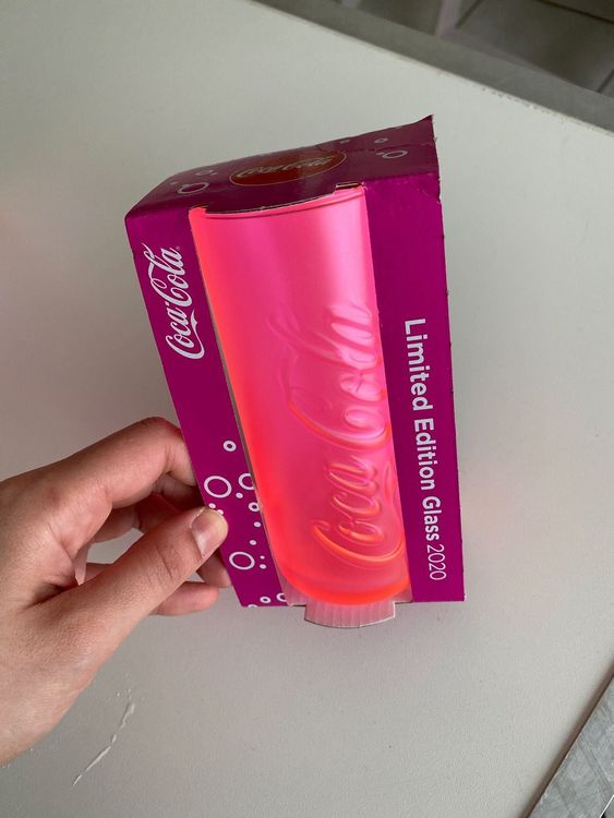 Coca Cola Glas pink limited edition | Kaufen auf Ricardo