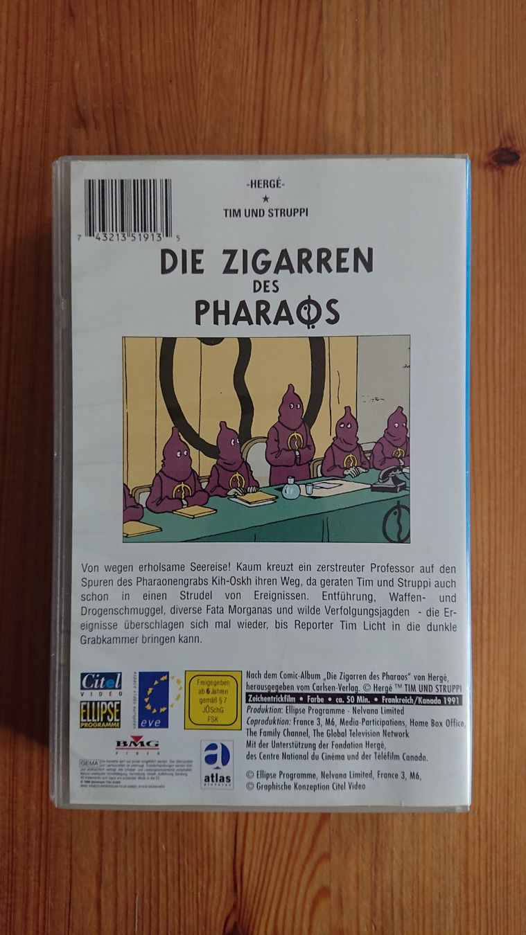 TIM UND STRUPPI Die Zigarren des Pharaos auf VHS Kassette (Gebraucht ...