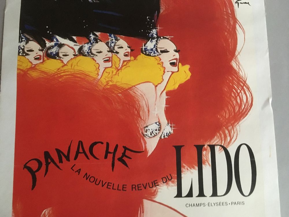 🟡ORIGINAL Plakat - LIDO DE PARIS PANACHE René Gruau 1985 (Gebraucht) in ...