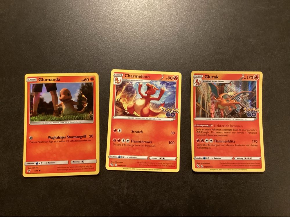 Pokemon GO Charizard Evolution Set Cards 🔥 (Gebraucht) in Steinhausen ...