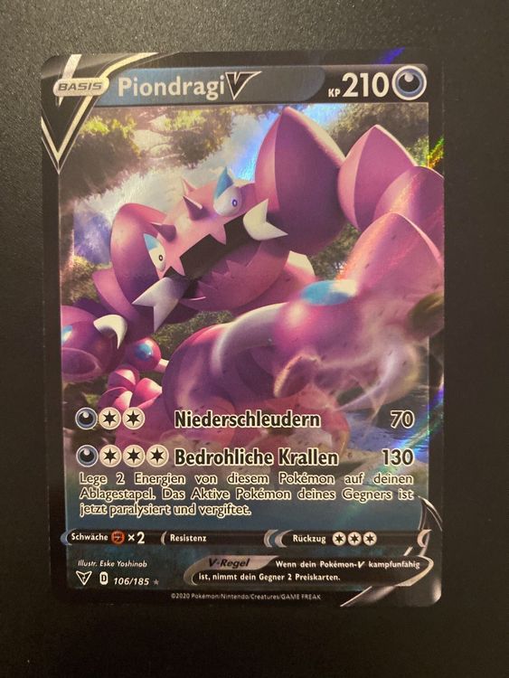 Pokemonkarte Piondragi V (Neu (gemäss Beschreibung)) in Neuhausen für CHF 1.5 – mit Lieferung ...