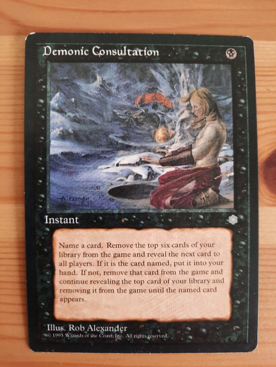Magic the Gathering - Demonic Consultation (Ice Age) (Gebraucht) in ...