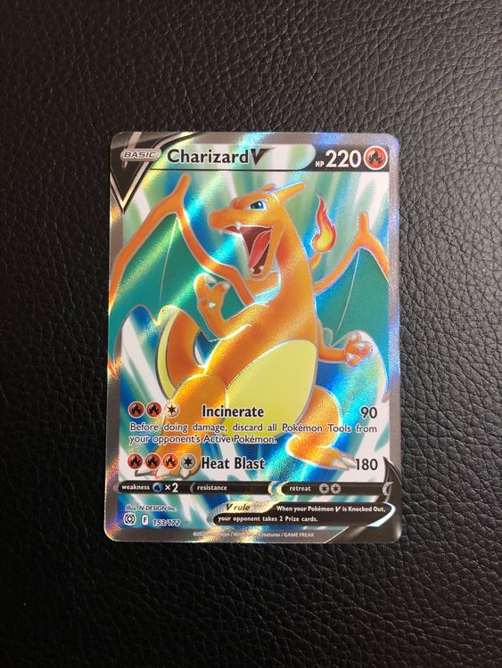 Brilliant Stars Charizard V Full Art 153/172 NM Ab 1 (Gebraucht) in ...