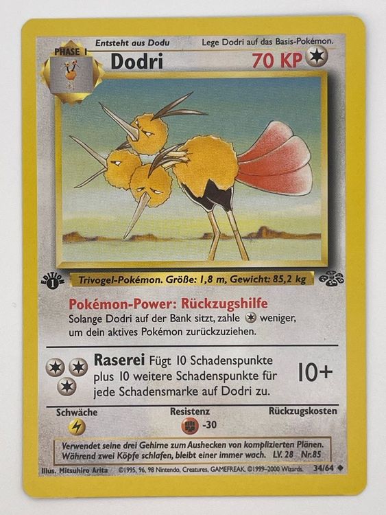 Dodri 34/64 Pokémon Jungle 1.Edition | Kaufen auf Ricardo