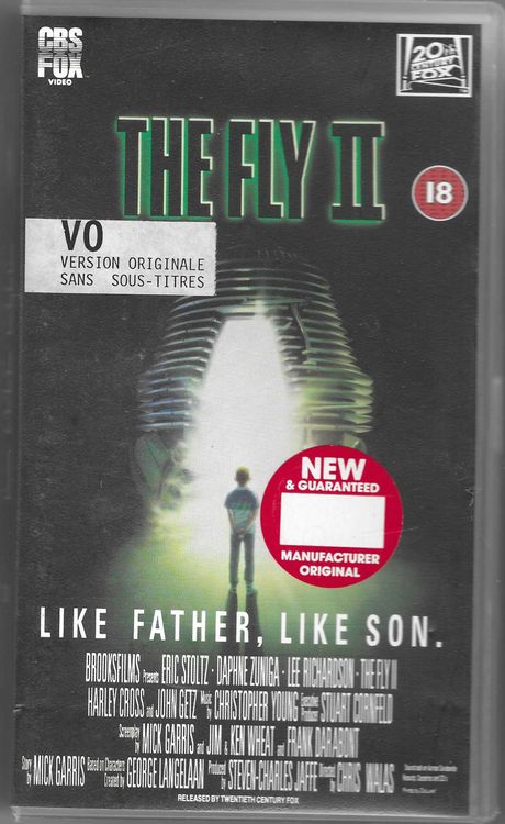 THE FLY ll - VHS VERSION ORIGINALE (D'occasion) à Bex pour CHF 5 – avec ...