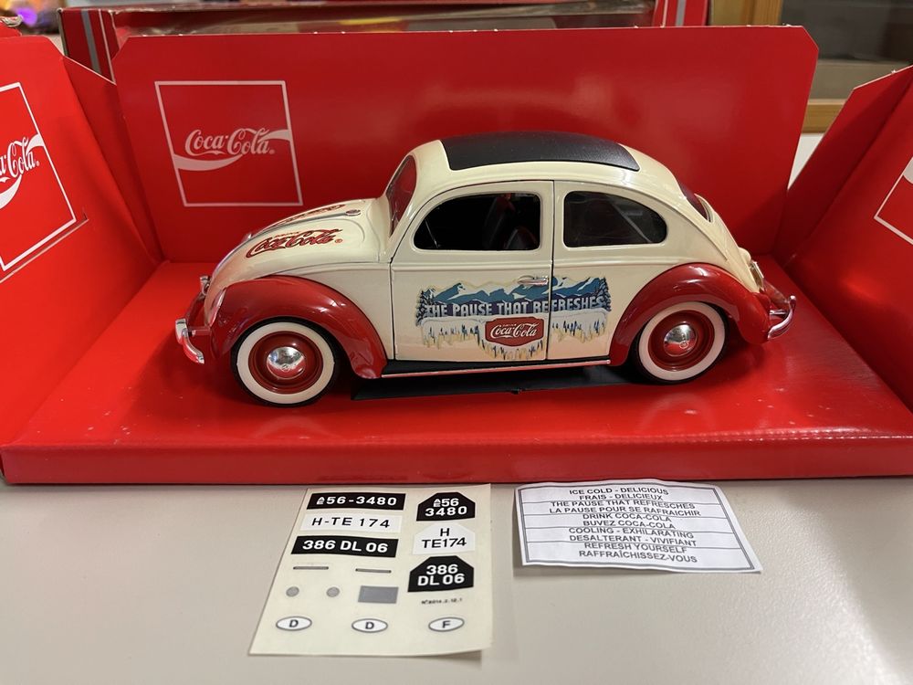 VW Käfer Coccinelle 1958 Coca Cola Modellauto, Rarität! OVP (Neu ...