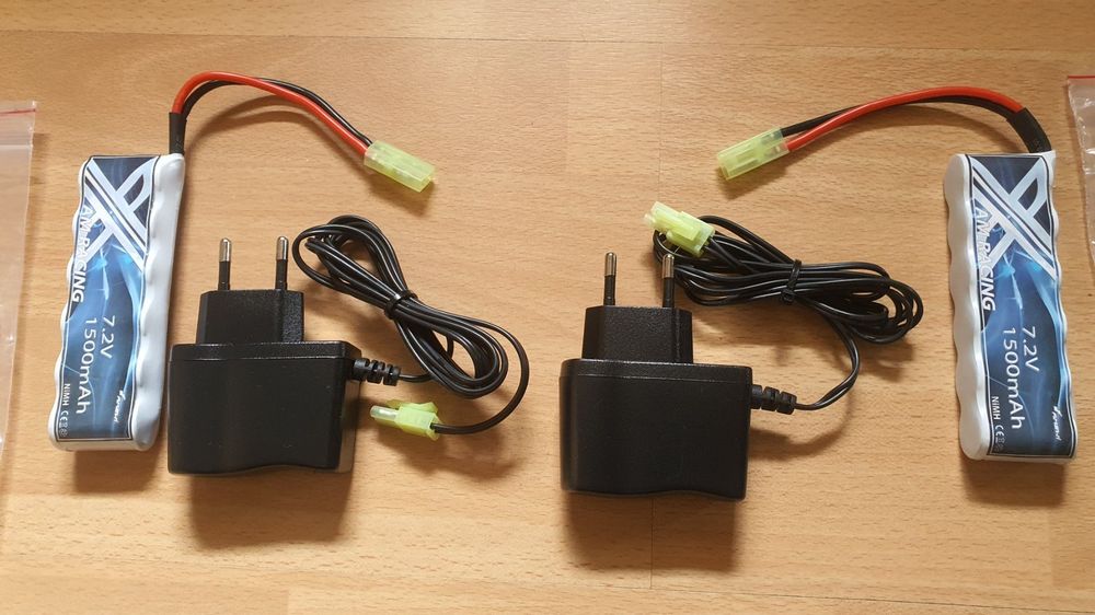 Rc Akku 2x AM Racing 7.2v 1500mAh mit Ladegeräte (Gebraucht) in Peist ...
