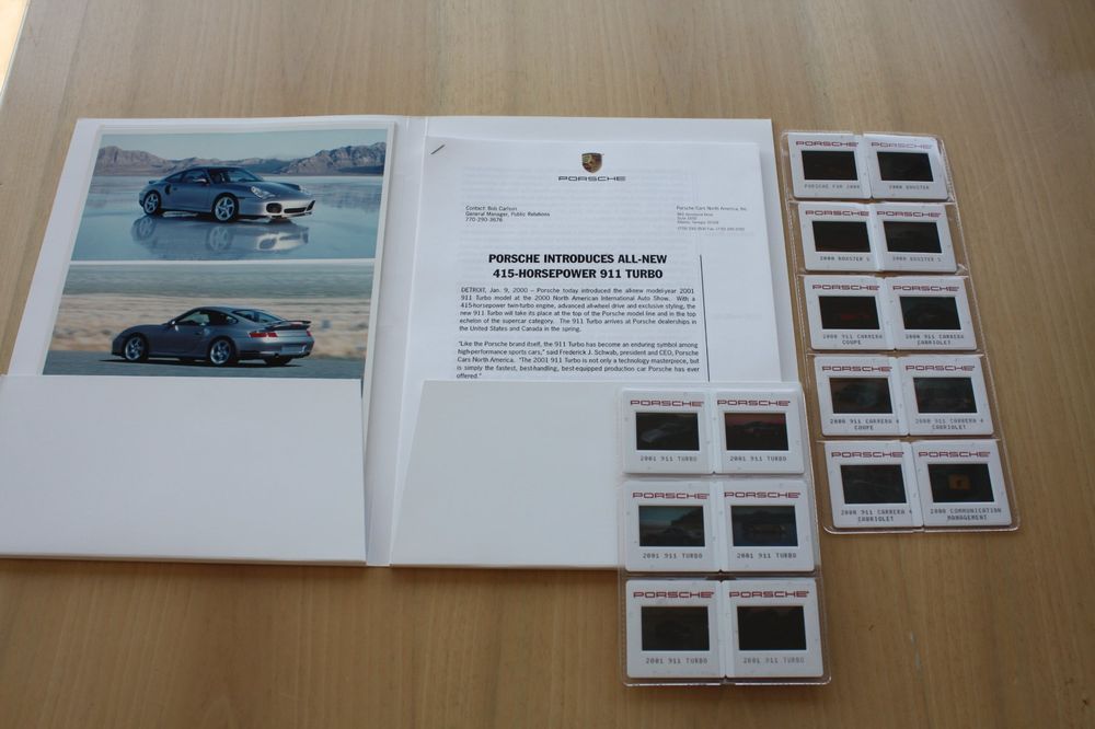 Porsche 911 Turbo & Boxster S Pressemappe/Fotos Detroit 2000 (Gebraucht ...