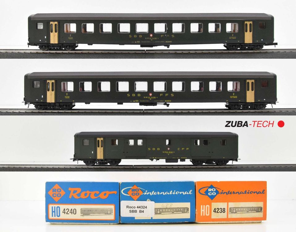 3x Roco EW II Personenwagen der SBB H0 GS mit OVP | Kaufen auf Ricardo