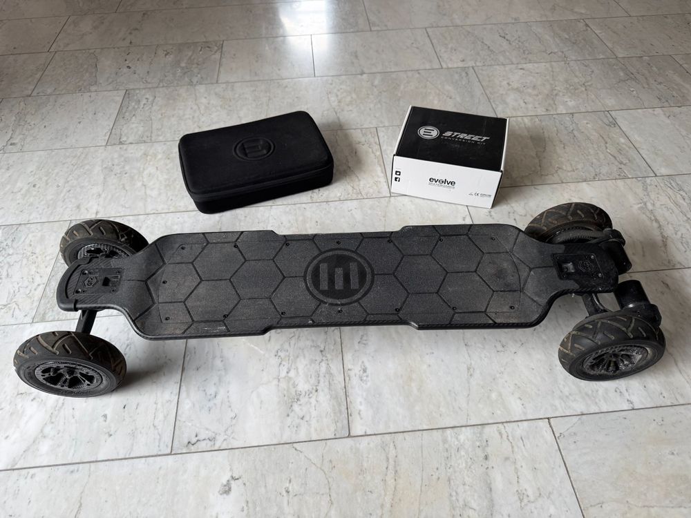 E-Skateboard Evolve GTR Carbon 2 in 1, inkl. Phaze Remote (Gebraucht ...