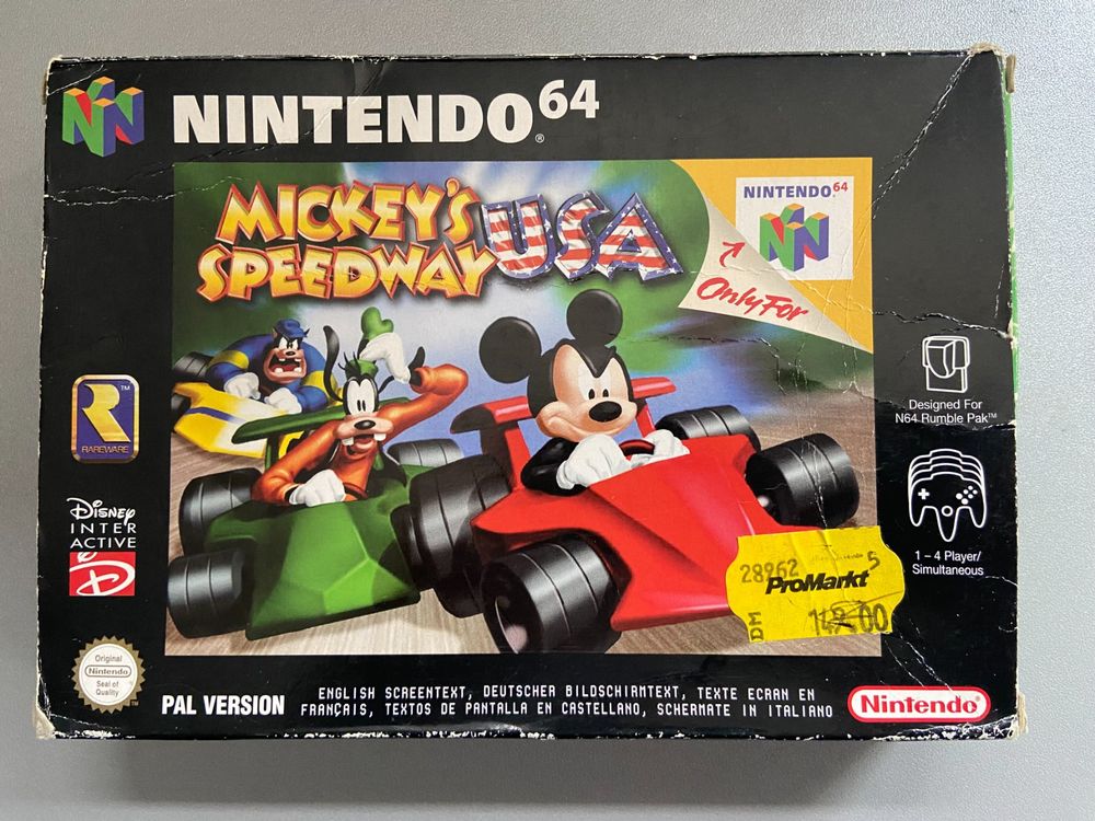 Mickey's Speedway USA - N64 PAL BOXED (OVP + Game) | Kaufen auf Ricardo