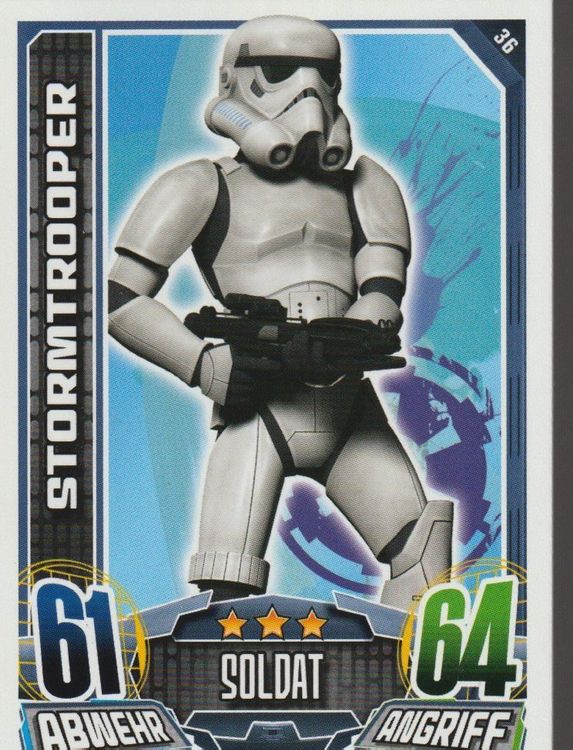 TCG Card # 36 STORMTROOPER STAR WARS REBEL ATTAX Topps (Neu (gemäss ...