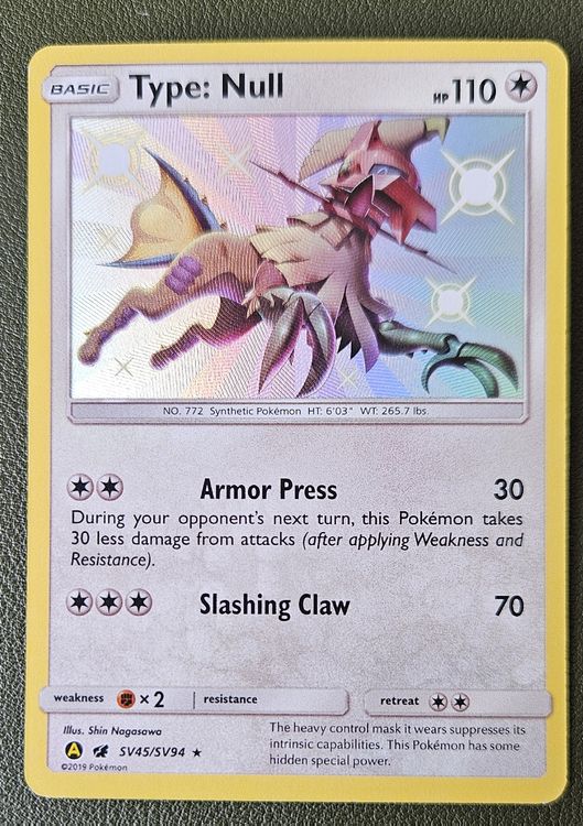 Type: Null - Pokemon card Holo shiny hidden fates EN (Neu (gemäss ...
